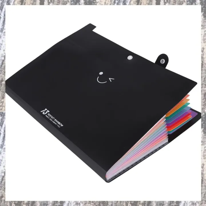 Expanding File Folders Letter Size 7 Pockets Accordion Document ...