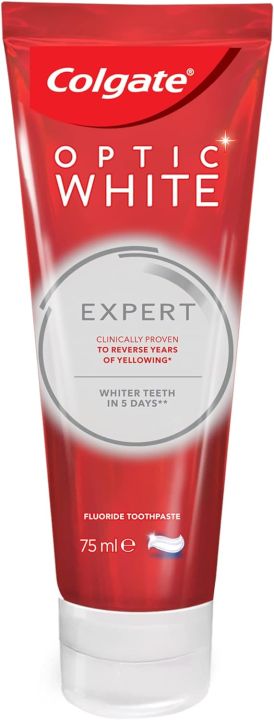 Colgate Optic White Expert Whitening Toothpaste - 75ml FROM DUBAI (SAM ...
