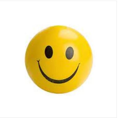 NORMAL SPONGE SMILEY EXERCISE BALL - YELLOW | Daraz.lk