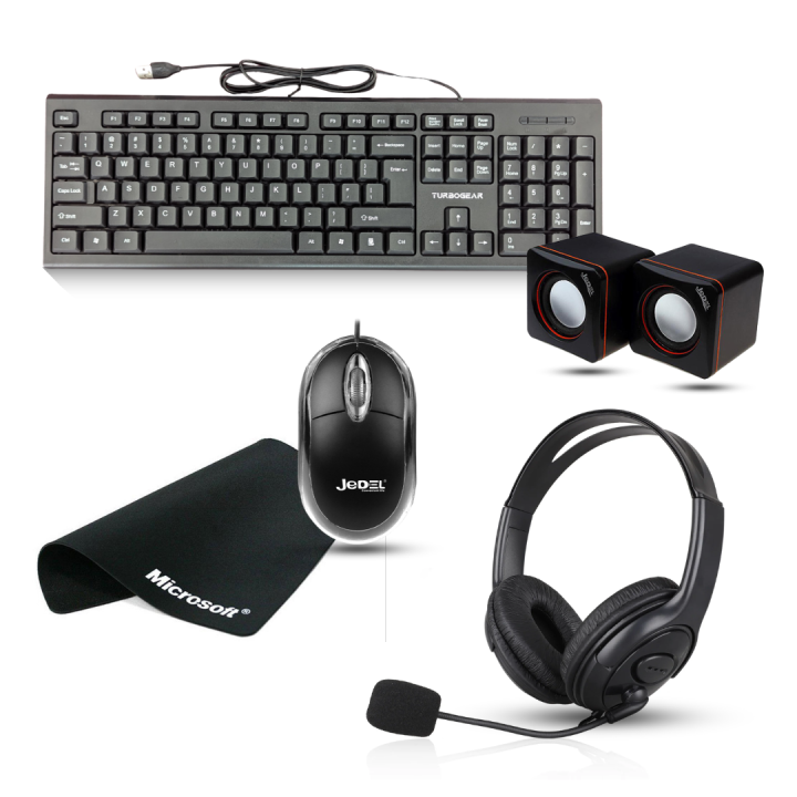 Keyboard Mouse Mouse Pad Speaker Bandle Wired Headphone Gh 115 Daraz Lk