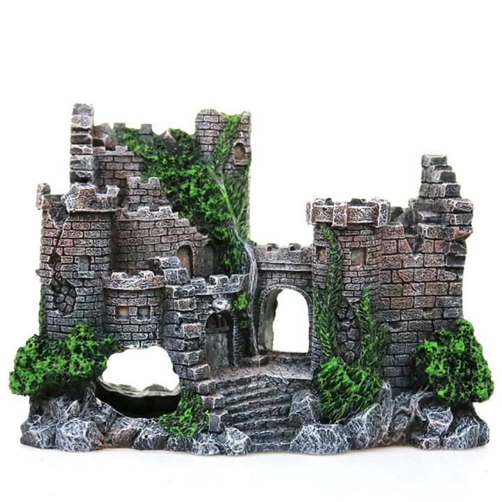 Resin Ancient Castle Artificial Ornaments Hideout Caves Layout Prop For ...