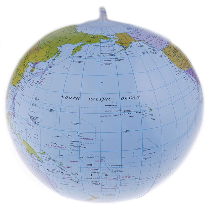 40cm inflatable world globe teach education geography map toy kid beach ...