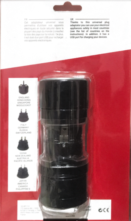 Universal Electrical Plug Adaptor with USB Port | Daraz.lk