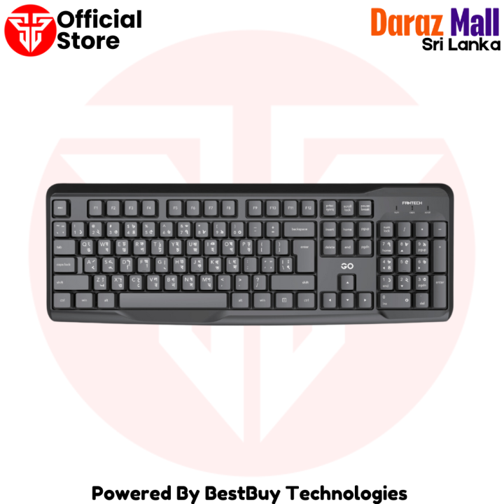 FANTECH GO K211 Smooth Typing Keyboard 104 Keys Spill Resistant ...