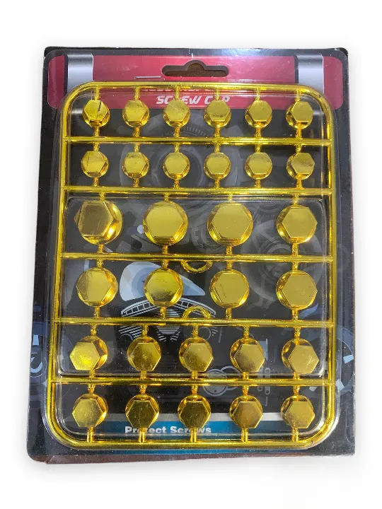 Nut Cover Cap Set Motor Bike Universal Gold | Daraz.lk