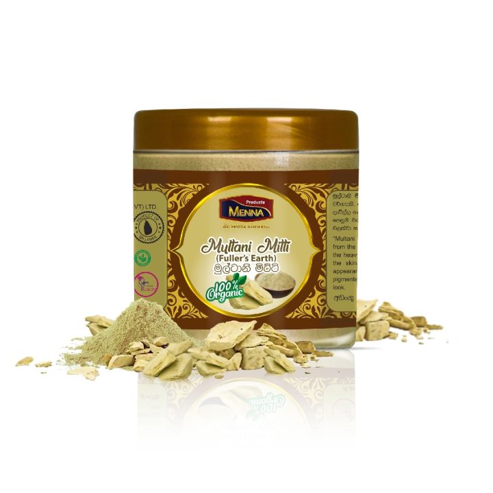 Menna Products Pure Fuller's Earth Clay (Multani Mitti) 100g : Your ...