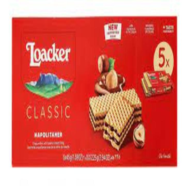 Loacker Classic Napolitaner Crispy Wafers With Hazelnut Cream Filling ...
