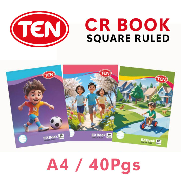Ten CR Book - Square Ruled - A4 - 40pgs | Daraz.lk