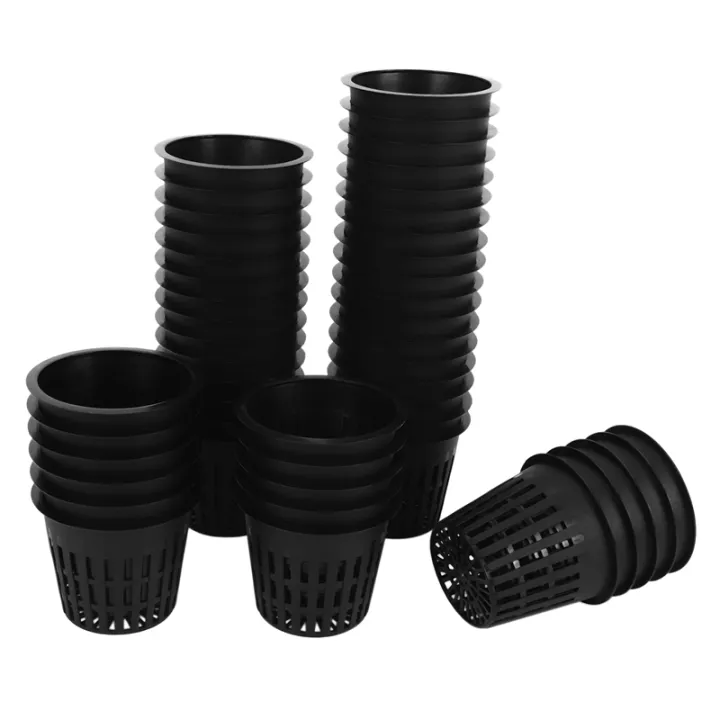 45 Pieces Hydroponic Net Pots, Plastic Net Pot for Garden Balcony ...