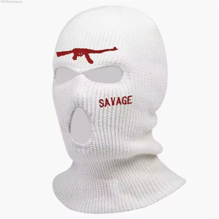 Withoutyou , Knitted Ski 3 Hole Balaclava Full Face Set Balaclava ...