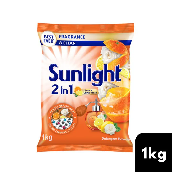 Sunlight Clean & Citrus Fresh Detergent Powder 1kg | Daraz.lk