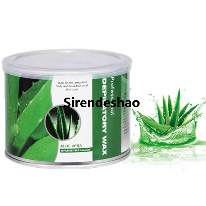 Sirendeshao Hair Removal Cerate Soft Wax Hot Wax Beeswax 400G Canned ...
