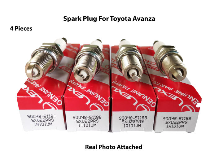 Spark Plug For Toyota Avanza 90048-51188 Denso SXU22PR9 (4 Piece) Passo ...