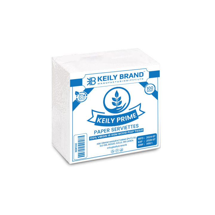 KEILY PRIME PAPER SERVIETTE 100SHEET | Daraz.lk