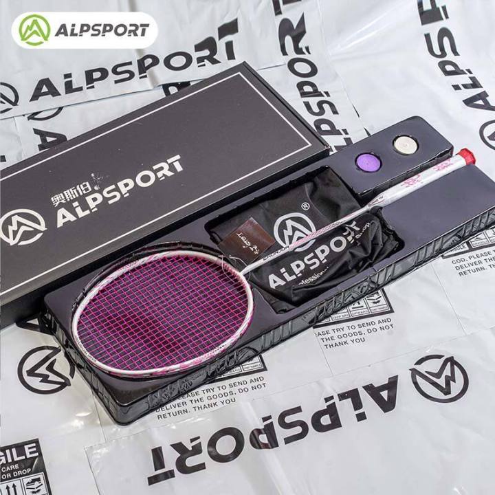 ALP DF Badminton Racket Sport Carbon Fiber Badminton 8u Racket + String ...