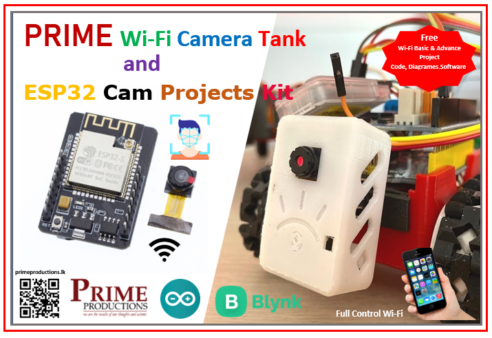 ESP32 Wifi Camera Tank full student kit | Daraz.lk