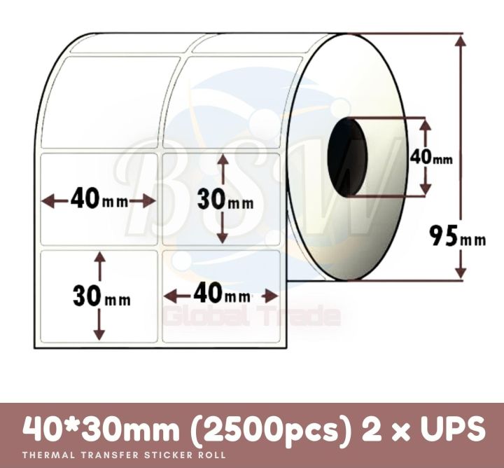 Thermal Transfer Shipping Labels white Permanent Adhesive | Daraz.lk