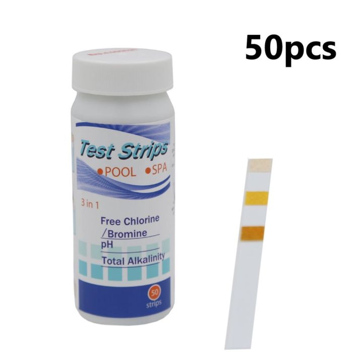 3-In-1 Swimming Pool Hot Spring Water Test Paper Ph Chlorality Bromine ...