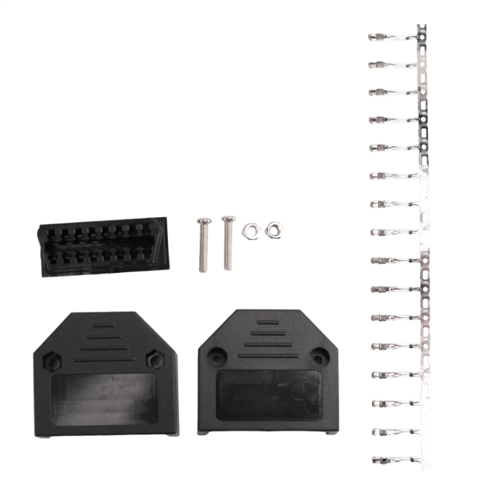 JINMY OBD2 OBD II 16 pin connector socket Diagnostic Tool Adapter OBD connector + Enclosures ...