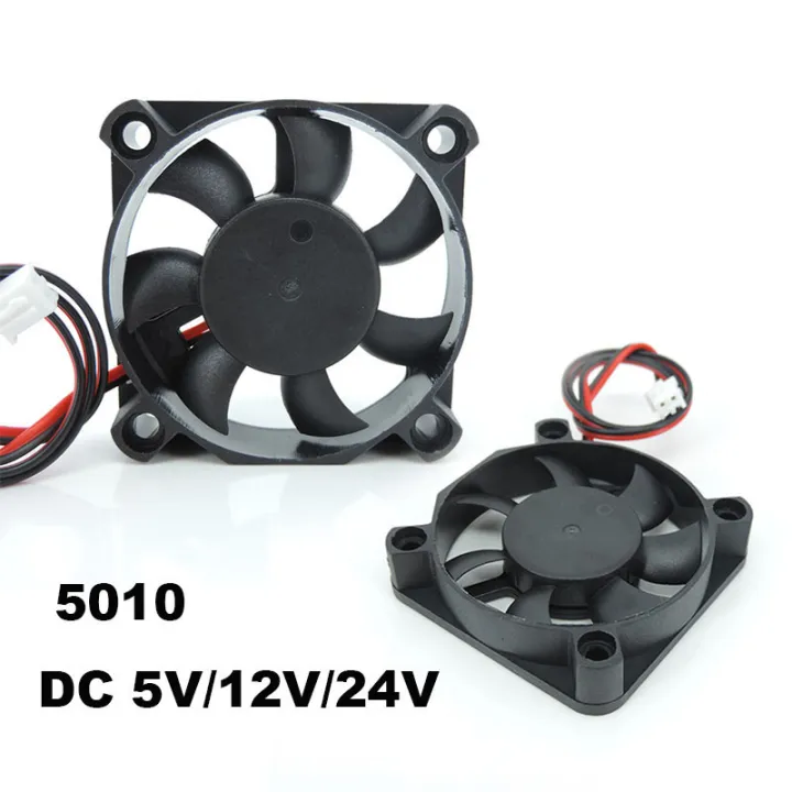 DC 5010 5V/12V/24V Computer CPU Cooler Mini Cooling Fan 50MM Small Exhaust Fan for 3D Printer 2 ...