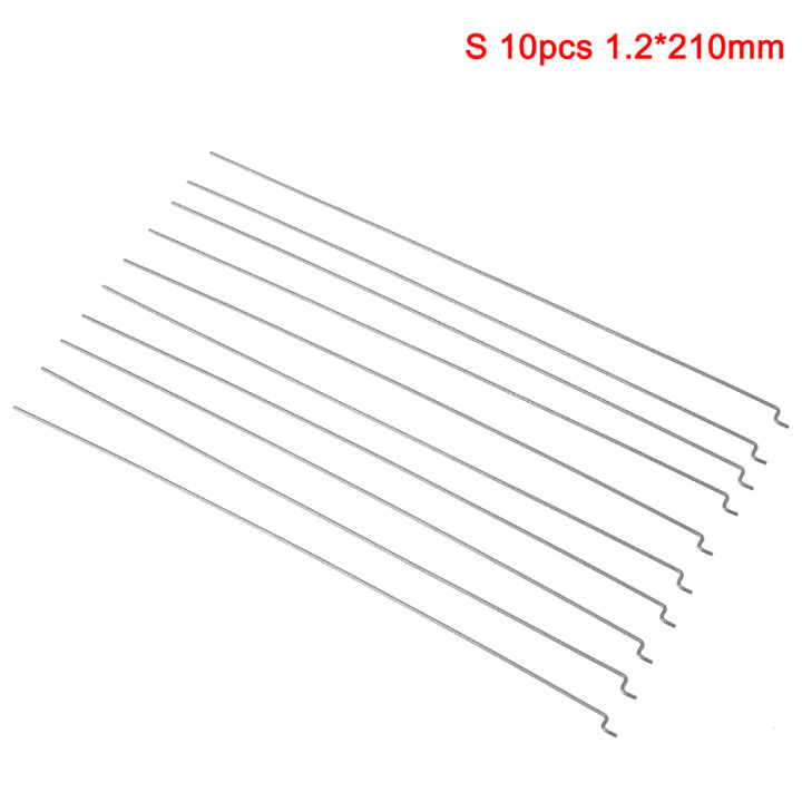 10Pcs Z type D1.2mm steel wire push pull rod pushrod for rc aircraft ...