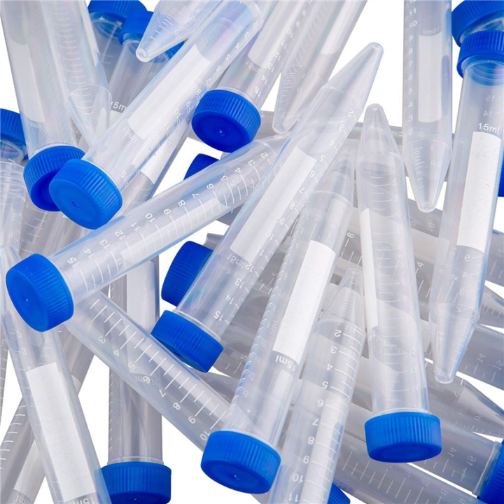 200Pcs Conical Centrifuge Tubes 15mL with Screw Caps, Graduated and ...
