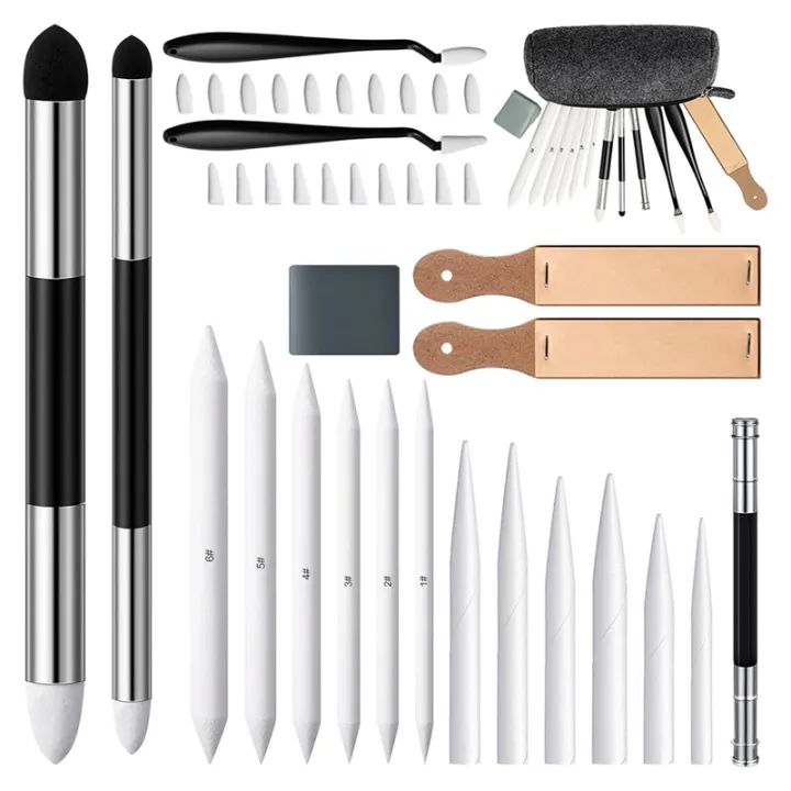 Accessories for Sketch Drawing Tools 40 Pcs Blending Stump Set with ...