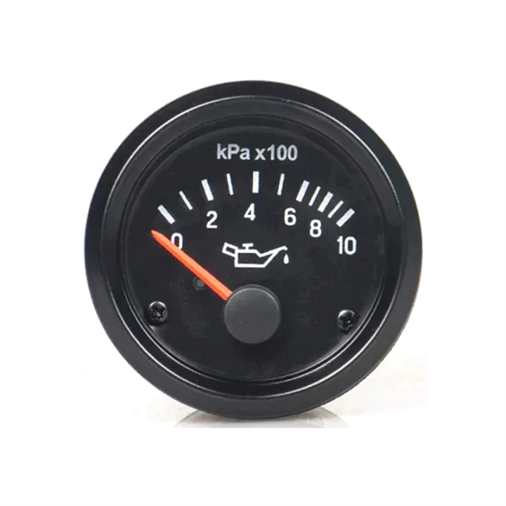 Engine Parts Oil Pressure Gauge Meter 12V 0-10bar Truck Meter 52mm ...