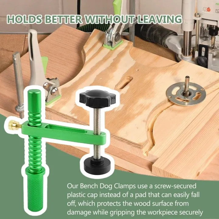 Hand Tool 19/20mm Bench Dog Clamp Adjustable Quick Release Quick Acting ...