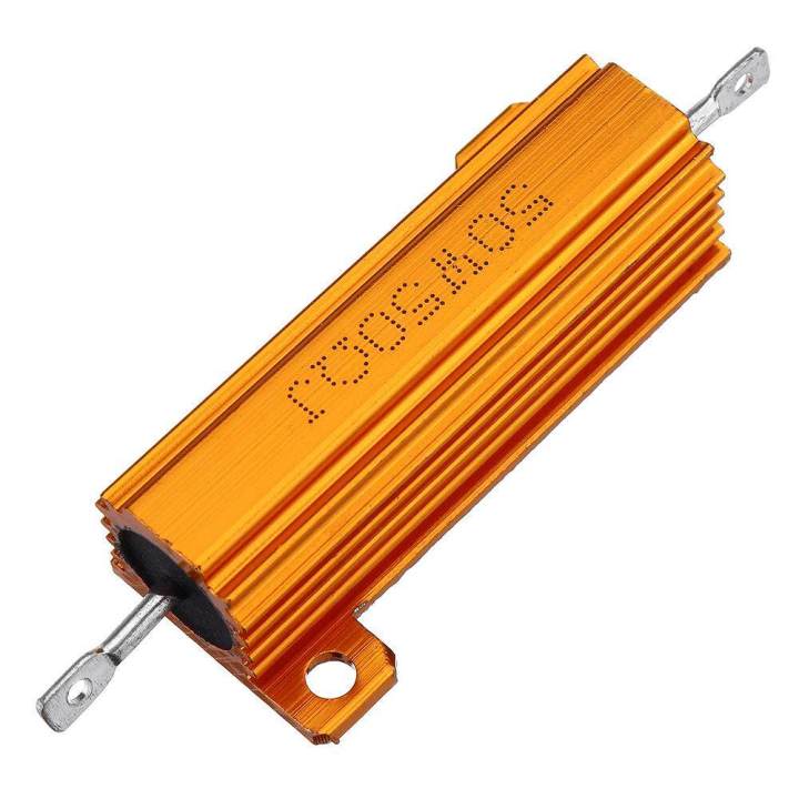 RX24 50W 50R 50RJ Metal Aluminum Case Tools DIY High Power Resistor ...