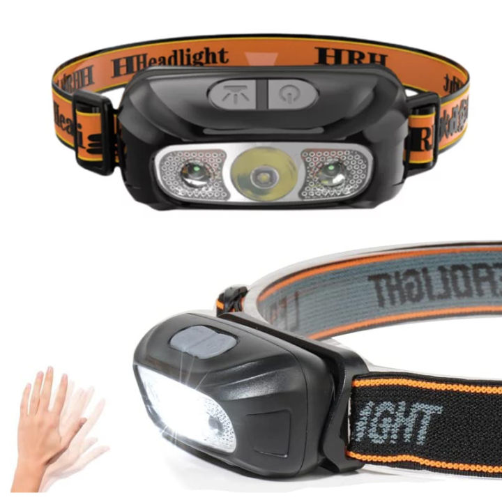 Head Torch Rechargeable- Super-Bright LED Headlamp Smart Sensor | 4 ...