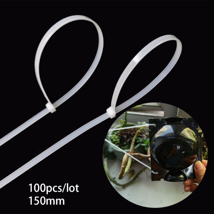 1000pcs 150mm Wire Wrap Zip Ties garden plant rooting ball cable ties ...