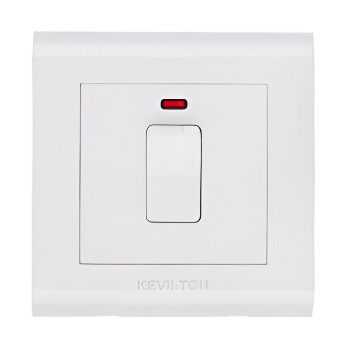 kevilton Modular White 20 A Double pole with Neon Life Time Warranty ...