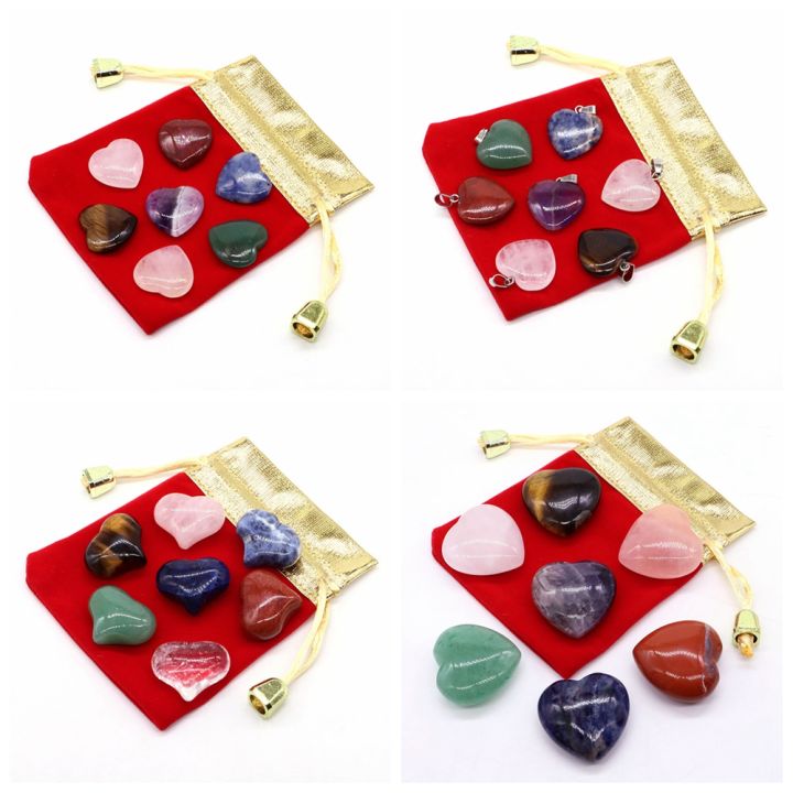 7 PCS/Set Natural Crystal Chakras Kit Stone Seven Chakra Yoga Gemstone ...