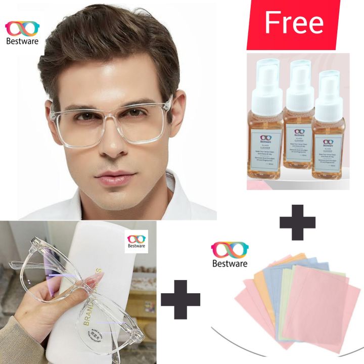 LUMIX Transparent Computer glasses | Antiglare UV protection glasses ...