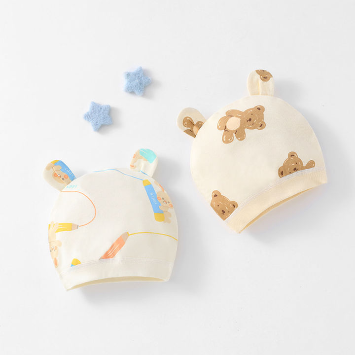 Caps Kids Newborn cotton fetal cap in spring and autumn 0-3 months ...