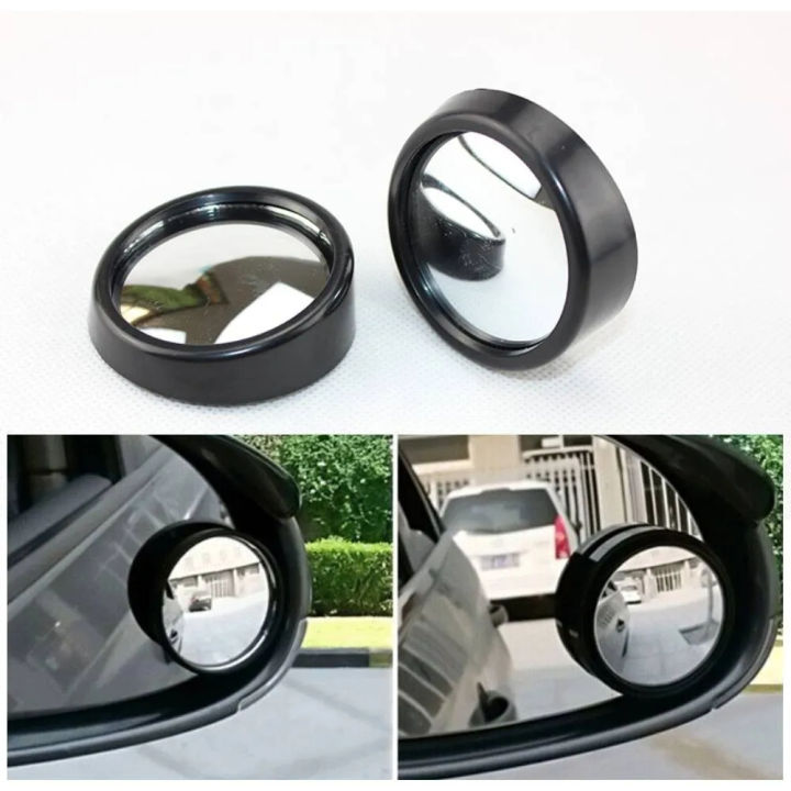 2pcs Car Blindspot Rearview Mirror Van Blind Spot Convex Side View Wide ...