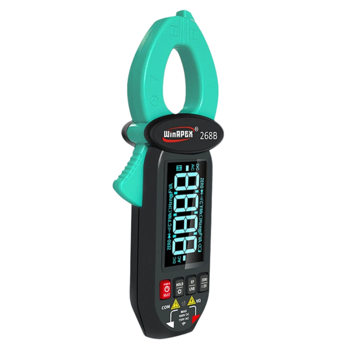 Leakage Current Detect Clamp Meter 60A AC DC Current Voltage Temp Type ...