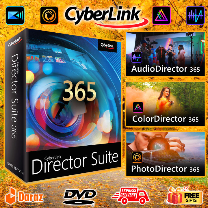 CyberLink Director Suite 365 v9 Professional Studio Production Software ...