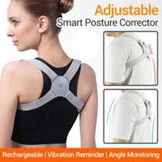 Smart Sensor Belt Adjustable Posture Corrector Back Brace For Back Pain ...