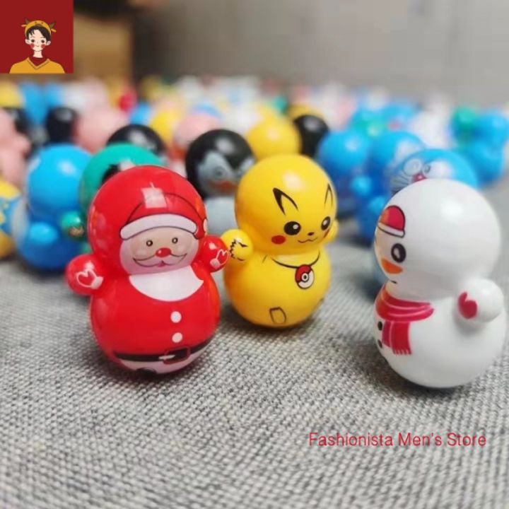 Tik Tok Same Style Cartoon Mini Santa Claus Tinkerbell Cat Tumbler Toy ...