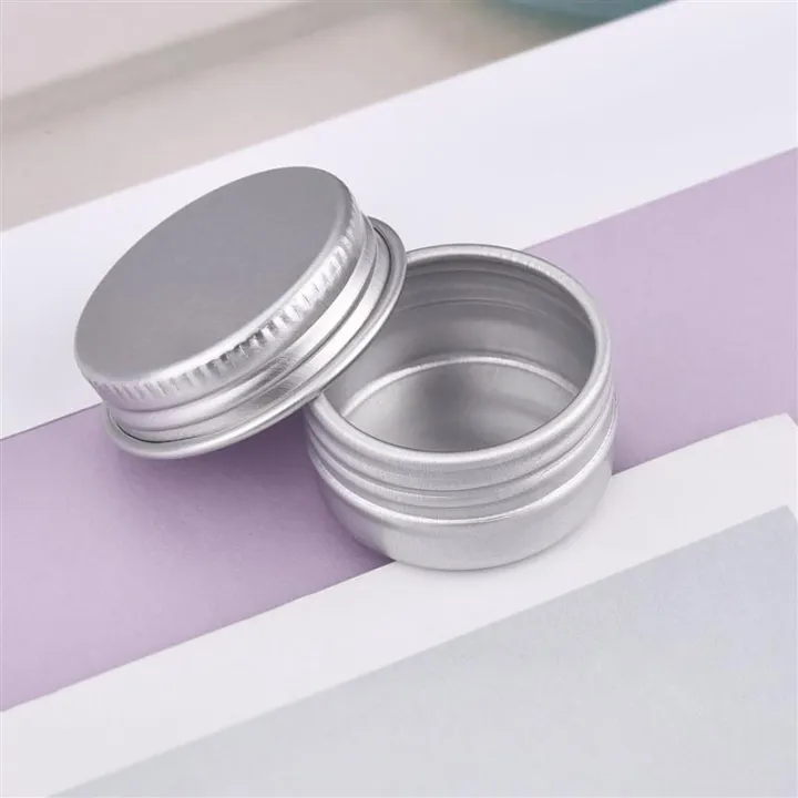 Aluminum Candle Jar Refill Metal Container Empty Cream Lip Balm Tin Box ...