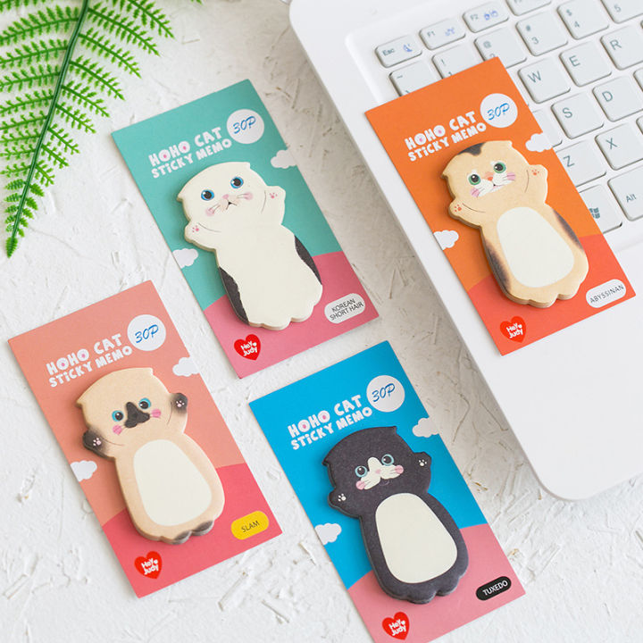 RHS Online 30PCS Hoho Cat Series Sticky Memo Pad Sticky Notes Album ...
