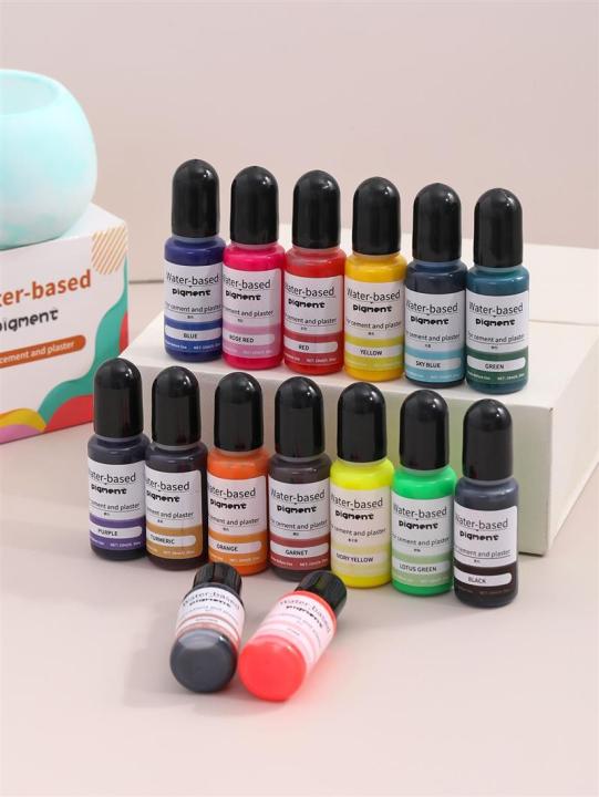 10ml Liquid Coloring For Candles Epoxy Resin Dye Gypsum Paint Cement ...