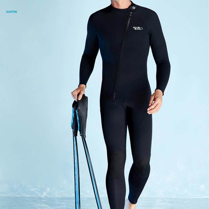 Diving Wetsuit Waterproof Zipper Swimming Costume Piece Body Swim suits ...