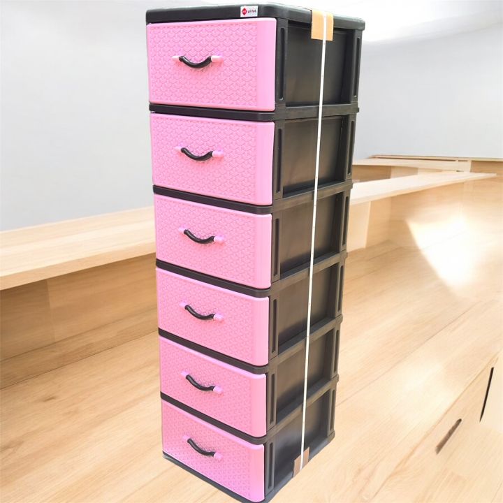 Baby Drawer Cupboard Storage Multi Color Bed Side 6In1 | Daraz.lk