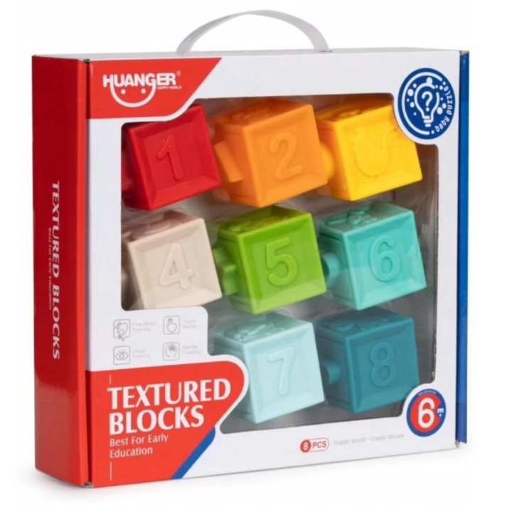 Textured Rubber Blocks 6m+ baby boy and girl | Daraz.lk