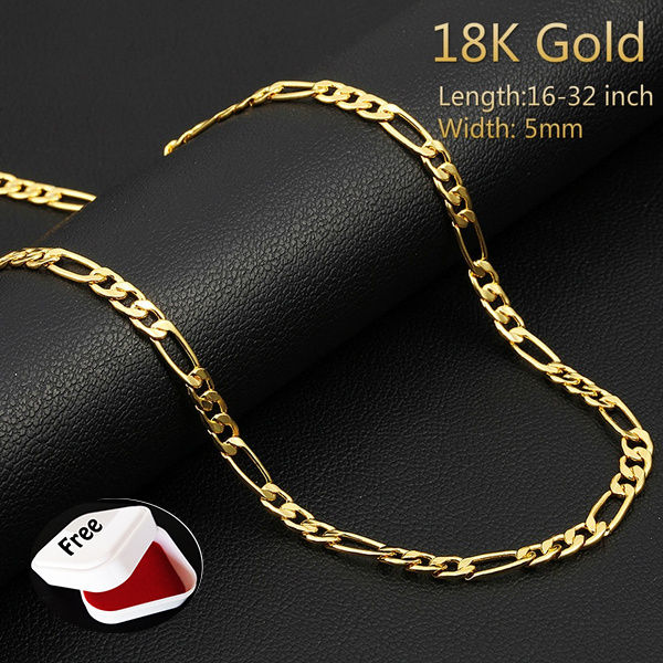 Indian gold plated box shape genuine 18k gold plated chain | Daraz.lk
