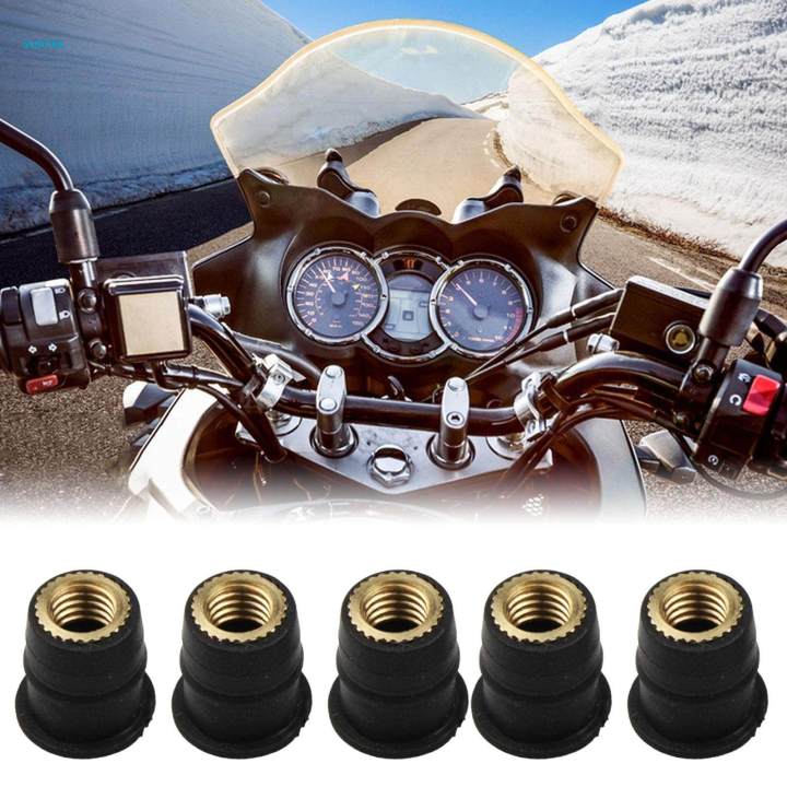 5x Windshield Rubber Motorcycle Fastener Fairing Fastener Thread M6 ...