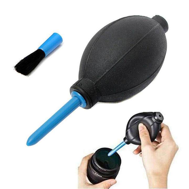 Rubber Hand Air Pump Dust Blower Cleaning Tool +Brush For Digital ...